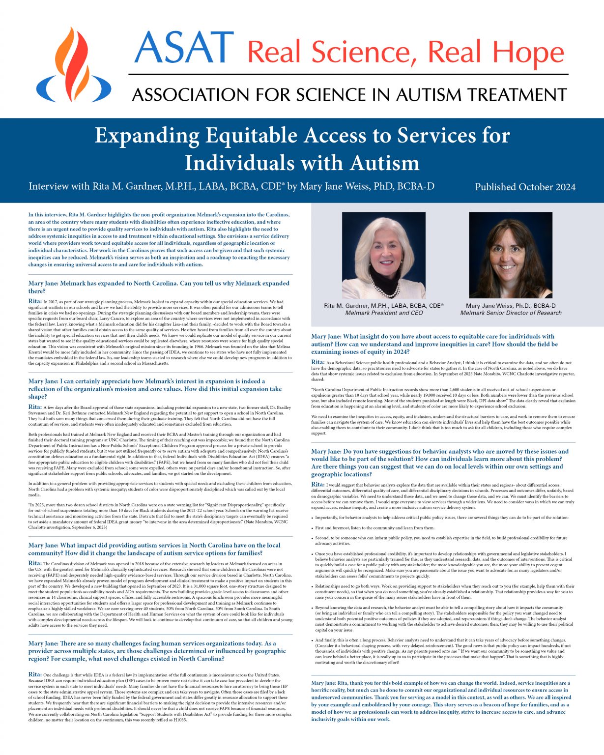 Expanding Equitable Access to Services for Individuals with Autism ...