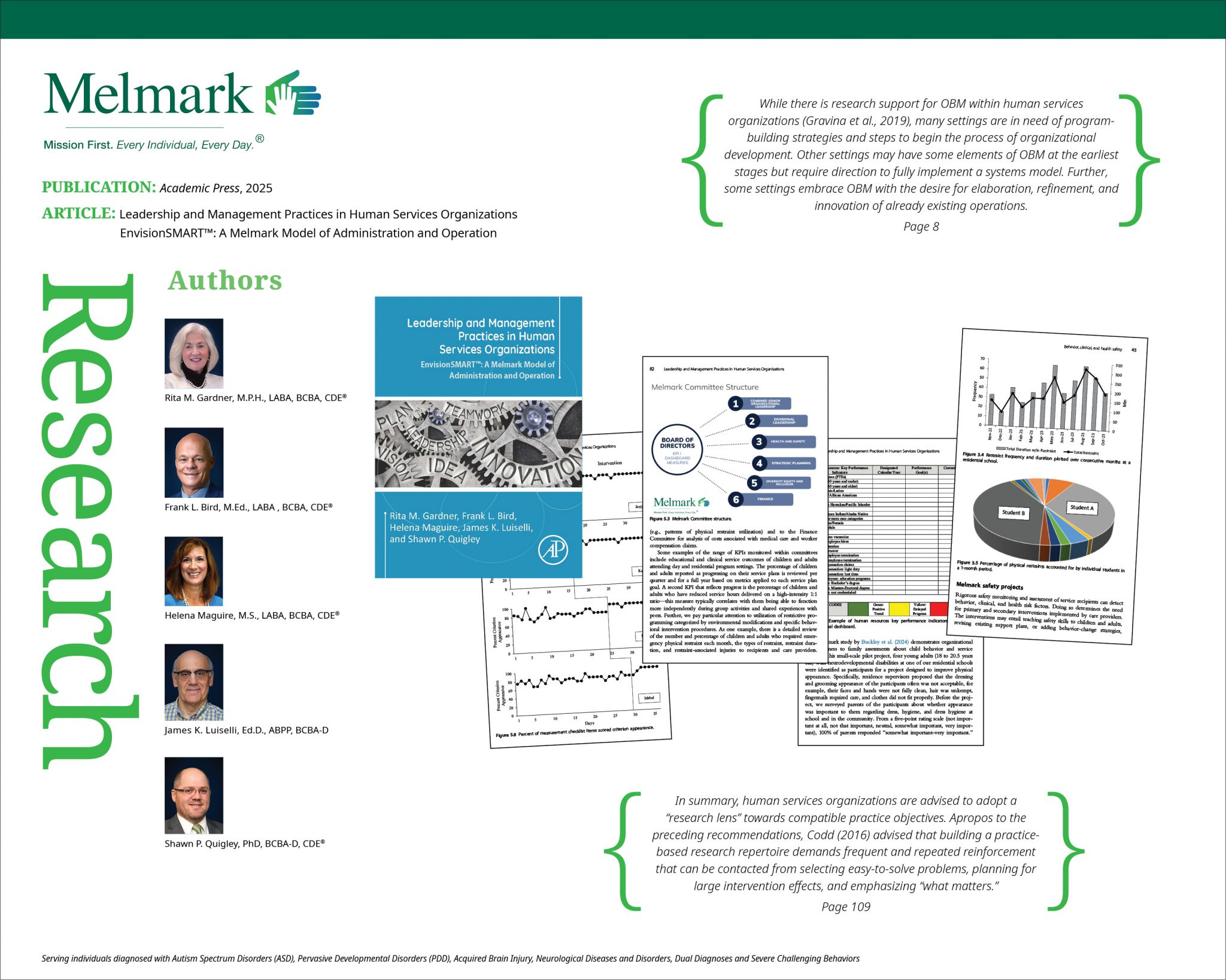 Leadership and Management Practices in Human Services Organizations EnvisionSMART™: A Melmark ...